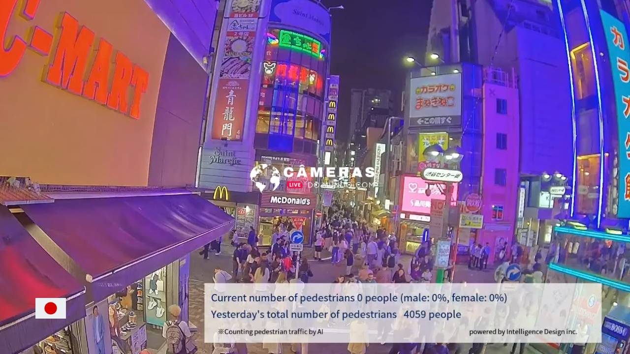 Live webcam of Shibuya Center-gai Street in Tokyo, Japan | Live webcams