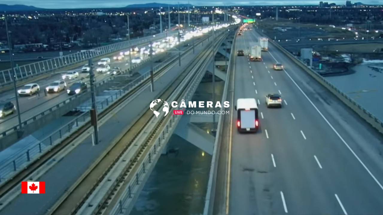 Live webcam Samuel de Champlain Bridge, QC, Canada | Live webcams